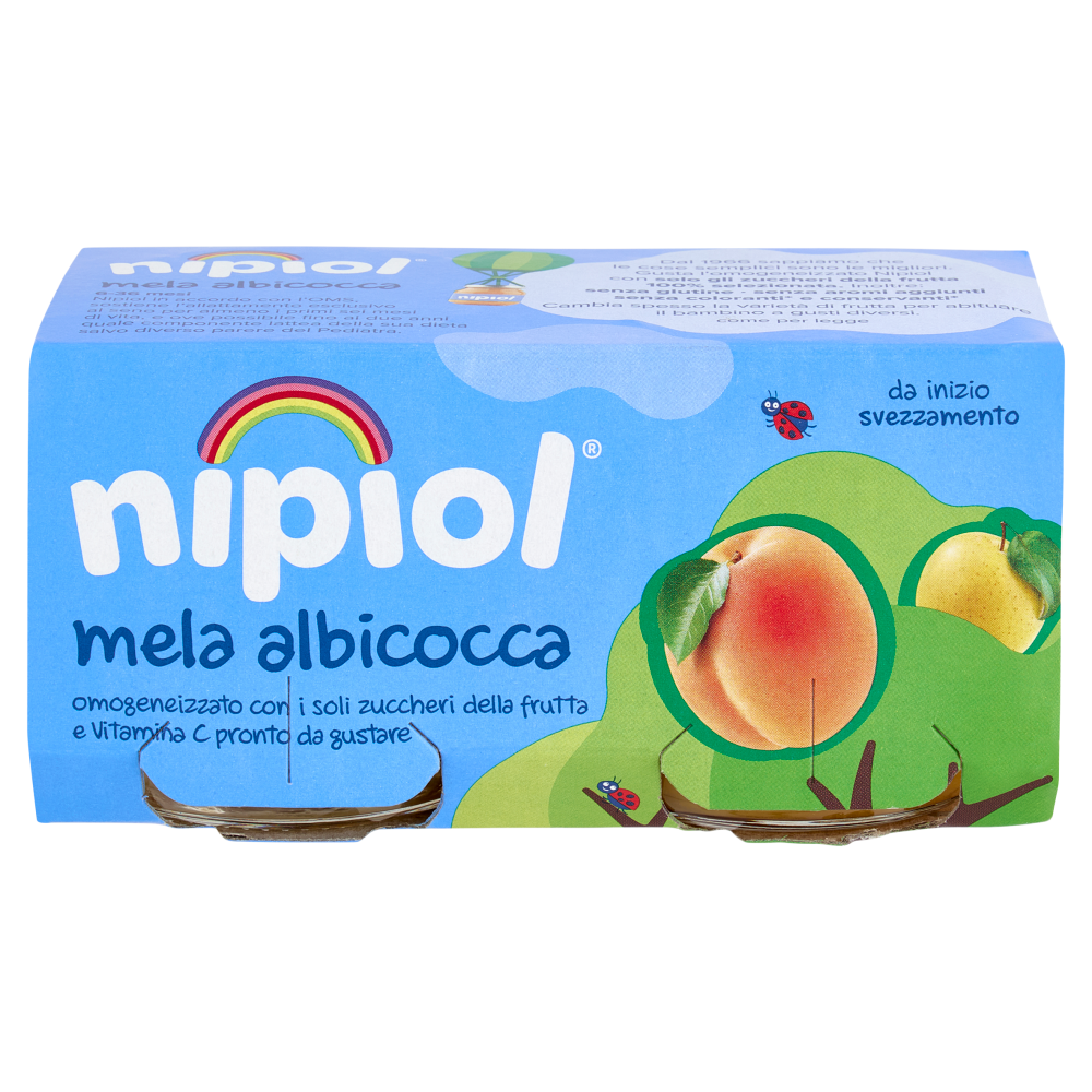nipiol Albicocca Mela Omogeneizzato 2 x 80 g | Carrefour