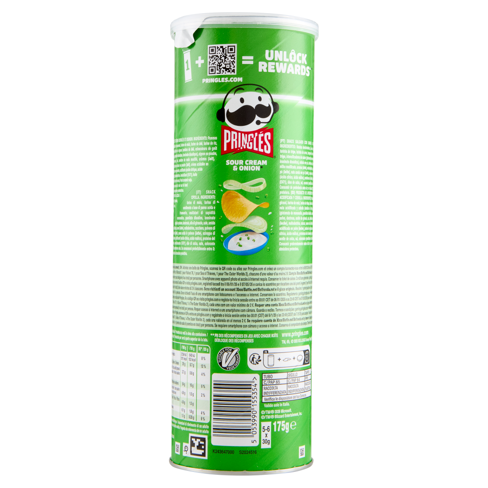 Pringles Sour Cream & Onion 175 g | Carrefour
