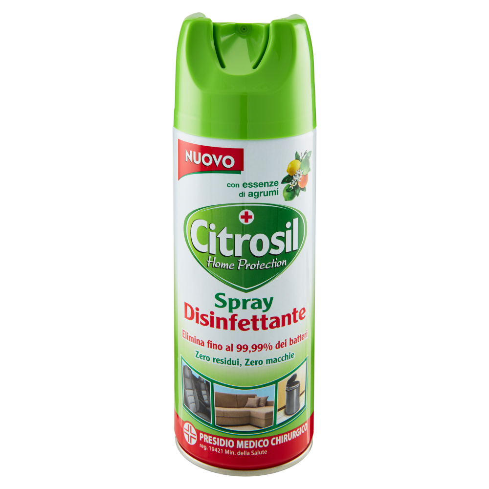 Citrosil Home Protection Spray Disinfettante con essenze di agrumi 300 ...