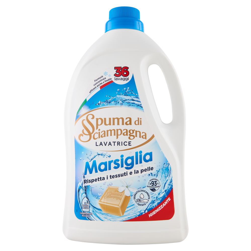 Spuma di Sciampagna Marsiglia Lavatrice Igienizzante 1620 ml | Carrefour