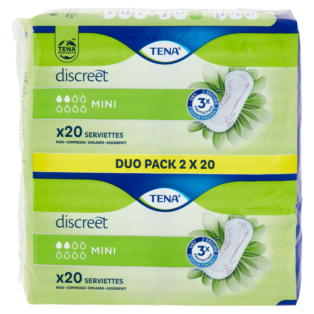 Tena discreet Mini 2 x 20 pz | Carrefour