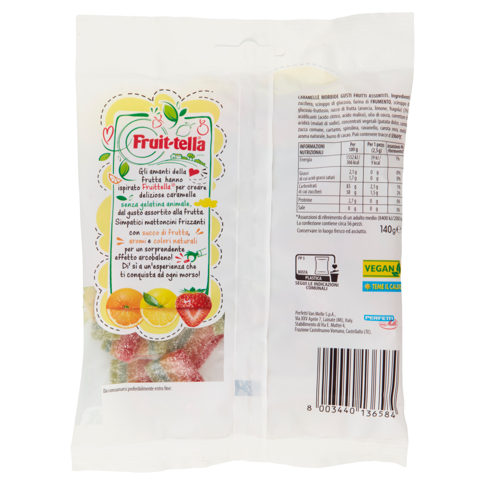 Fruit-tella Bites Frizz 140 g | Carrefour
