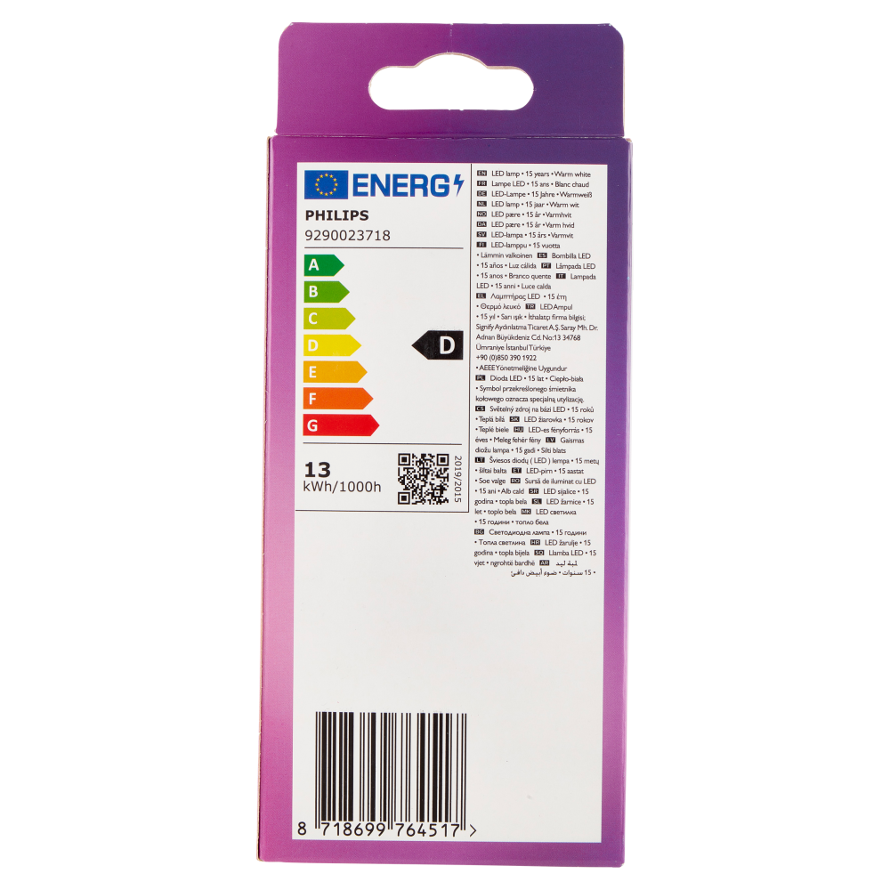 Philips Led goccia vetro 120W E27 2700K | Carrefour