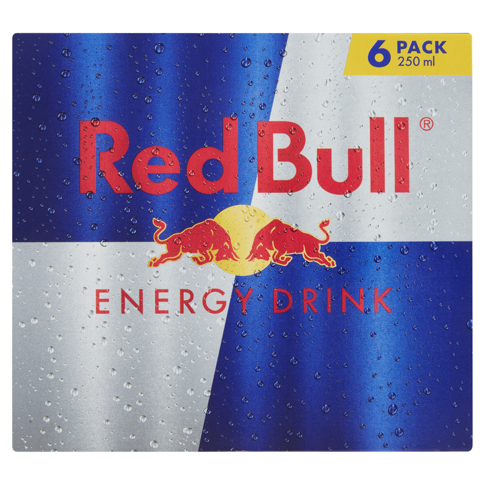 Red Bull Energy Drink, 250 ml (6 Lattine) | Carrefour