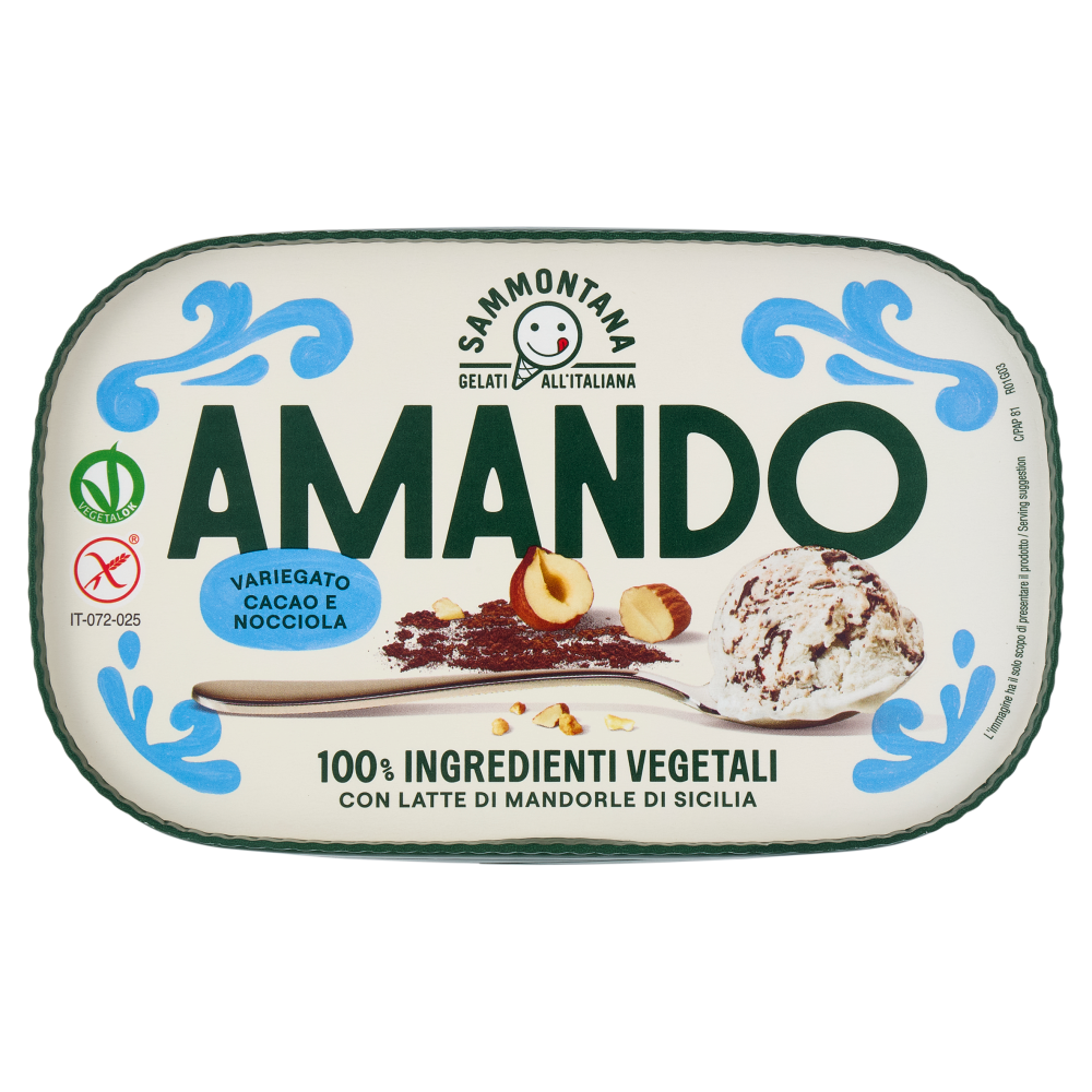 Sammontana Amando Gelato alla Vaniglia variegato al Cacao e Nocciola 400 g | Carrefour