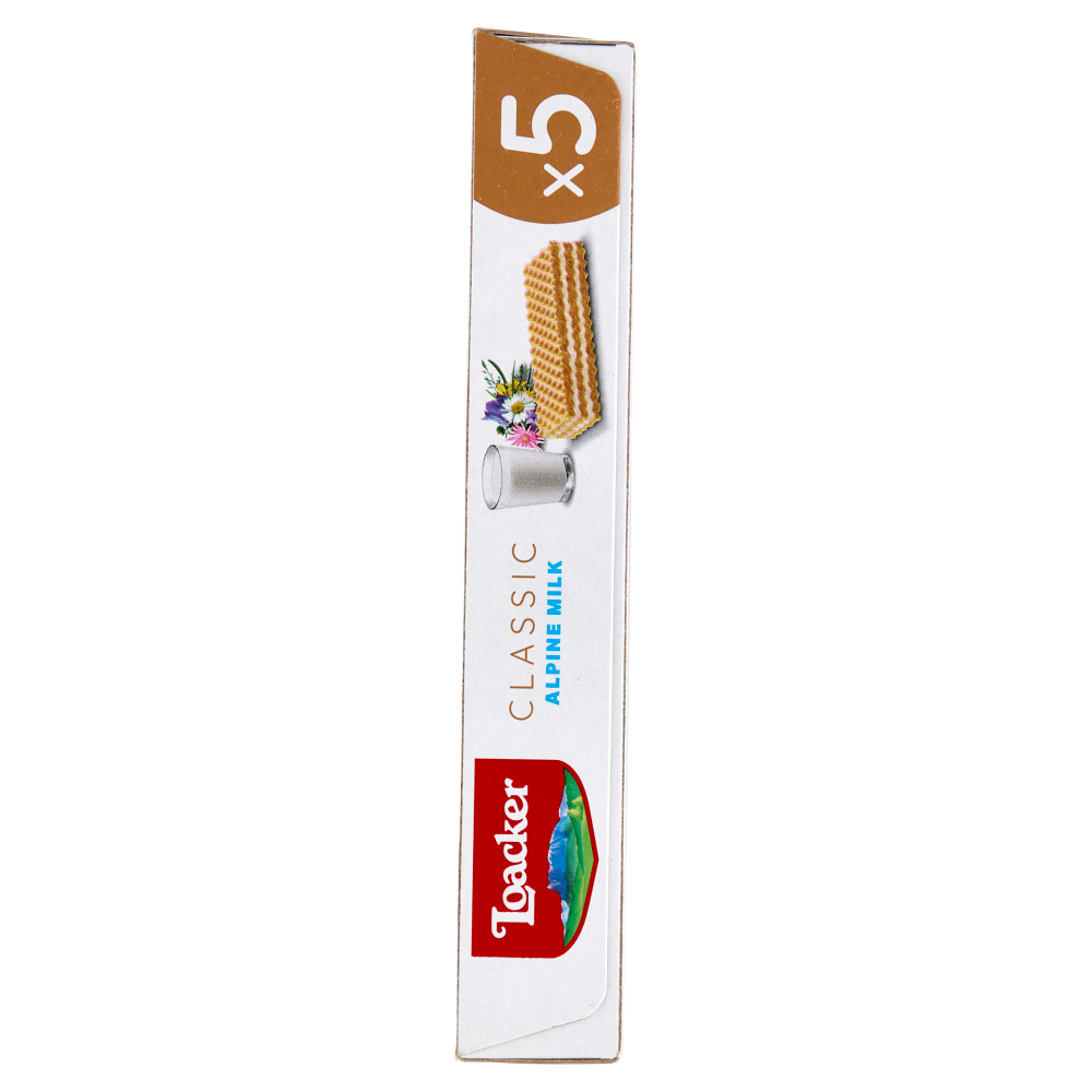 Loacker Classic Alpine Milk Wafer con crema al Latte Alpino non OGM ...