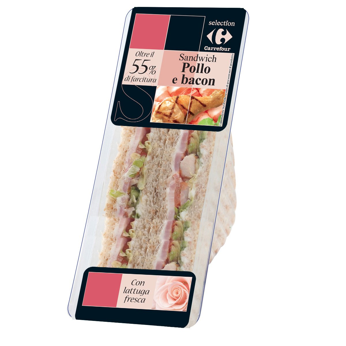 Carrefour Selection Sandwich Pollo e Bacon 2 Sandwiches 160 g | Carrefour